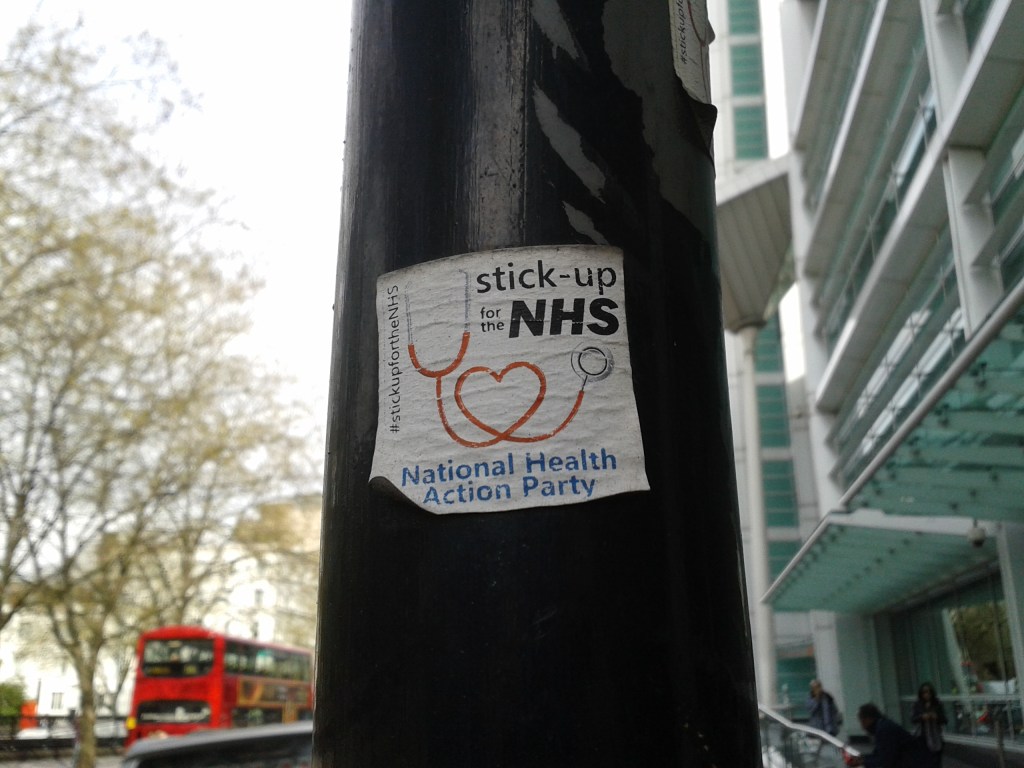 London’s Protest Stickers: Health and the NHS – Turbulent Isles