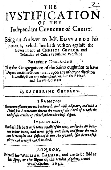 Turbulent Londoners: Katherine Chidley, 1590s-c.1653 – Turbulent Isles